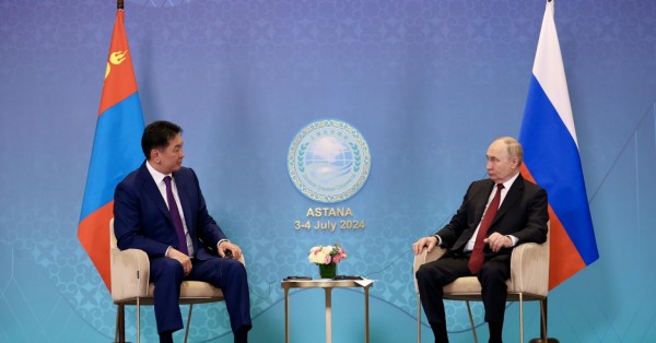 Ерөнхийлөгч У Хүрэлсүх ОХУ ын Ерөнхийлөгч В В Путинтай уулзлаа